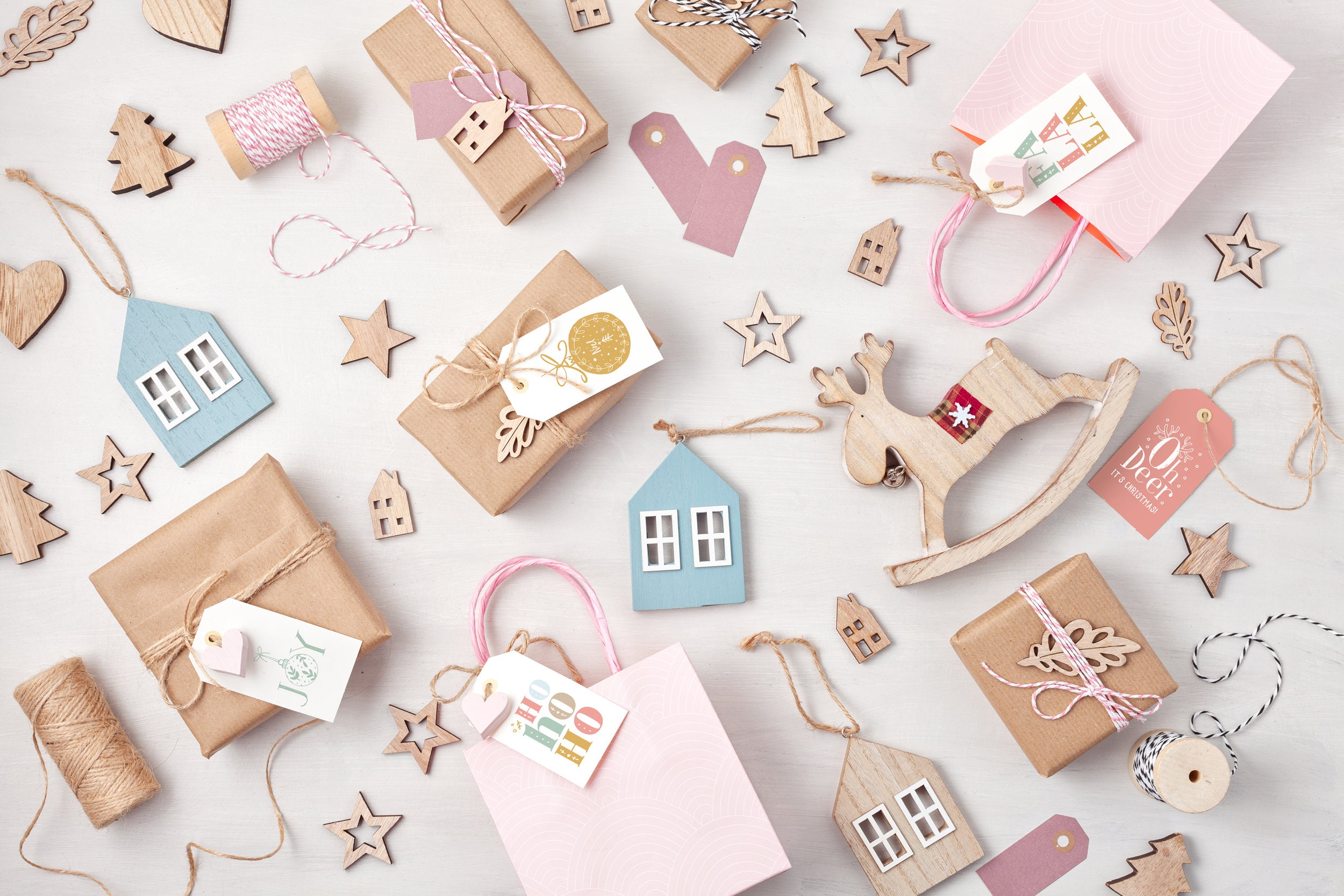 Printable Christmas Gift Tags SET OF 9 Holiday Tags - Etsy