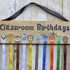 Classroom Birthday Calendar Birthday Chart Teacher Gift Dog Sign ...