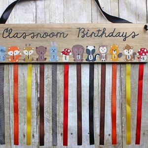 Birthday Calendar- Birthday Chart Woodland Animals- Classroom Decor ...