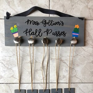 Hall Pass Sign for Classrooms- Teacher Gift- Rustic Hall Pass ...