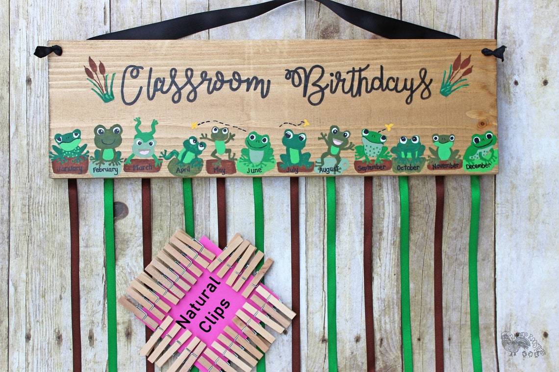 Classroom Birthday Calendar Birthday Chart Teacher Gift | Etsy