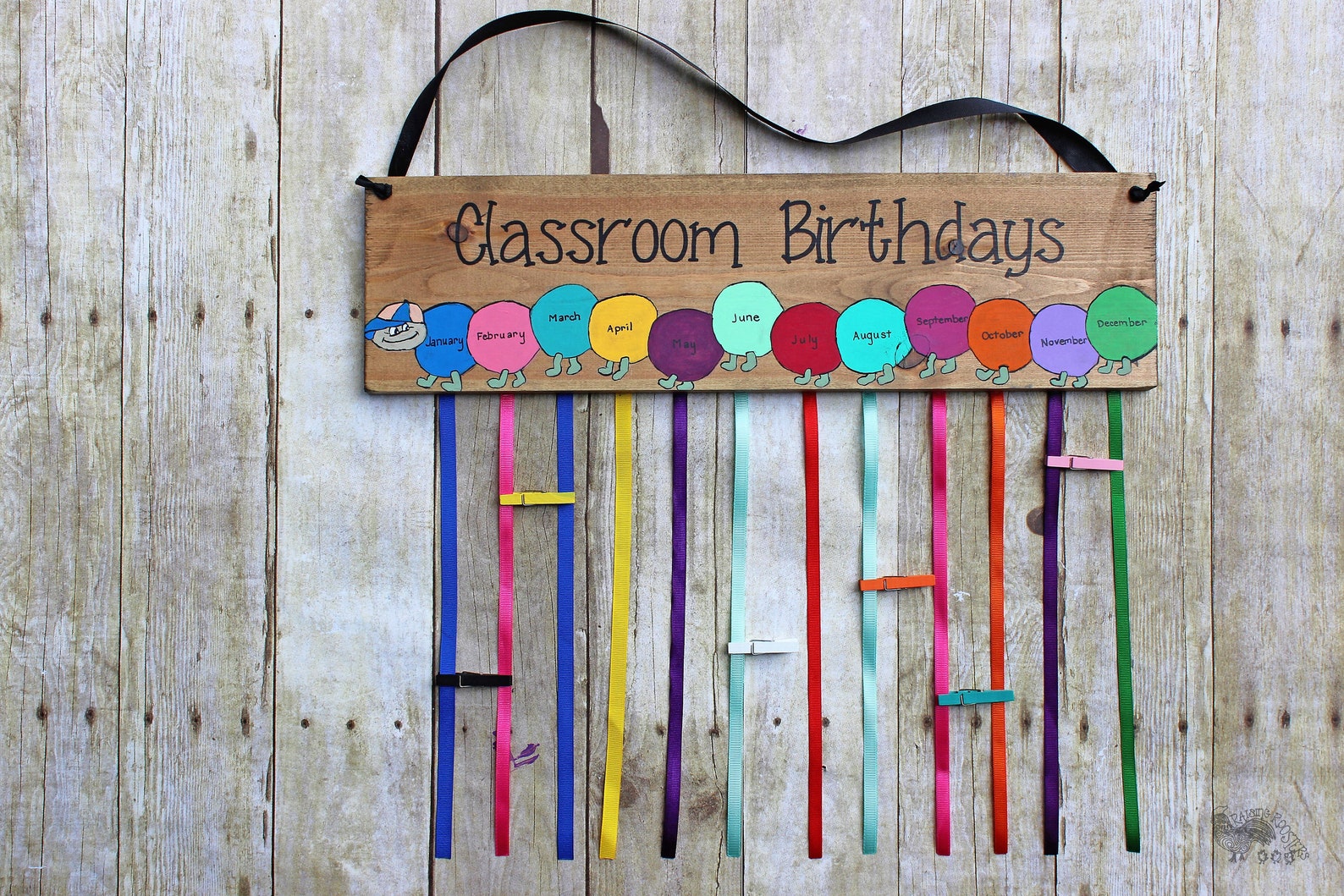 Classroom Birthday Calendar- Caterpillar Birthday Chart- Teacher Gift ...