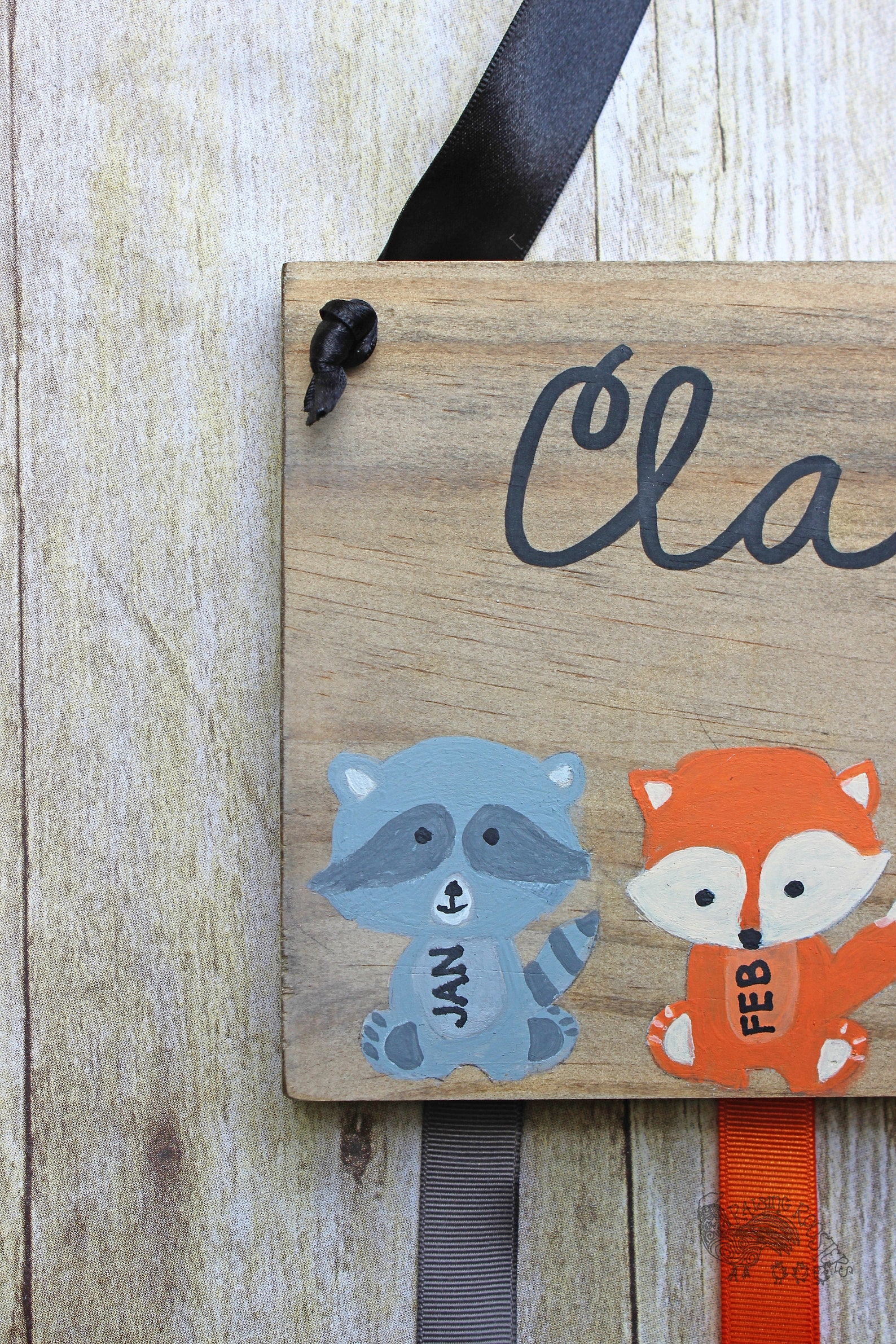 Birthday Calendar Birthday Chart Woodland Animals Classroom | Etsy