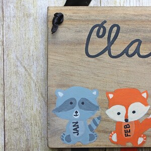 Birthday Calendar- Birthday Chart Woodland Animals- Classroom Decor ...