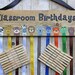 Birthday Calendar Birthday Chart Zoo Animals Classroom - Etsy