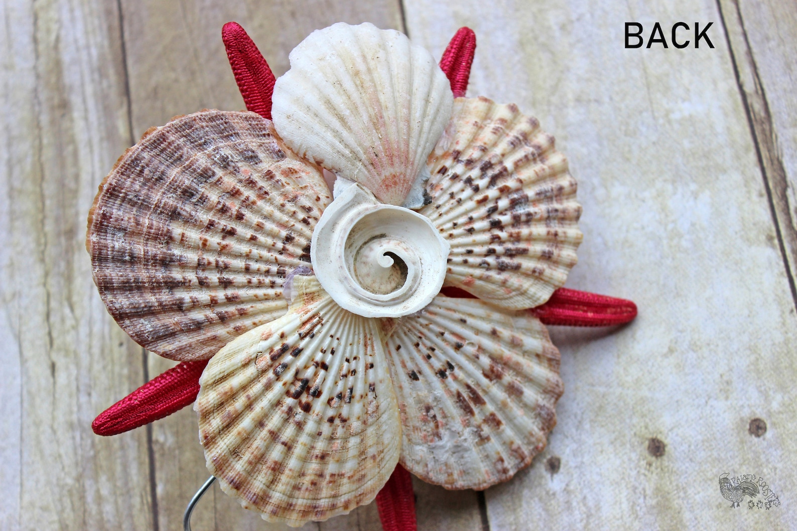 Sea Shell Tree Topper Christmas Tree Topper Red Tree Topper | Etsy