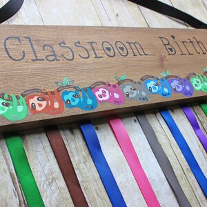 Classroom Birthday Calendar- Birthday Chart- Teacher Gift- Sloth Sign ...