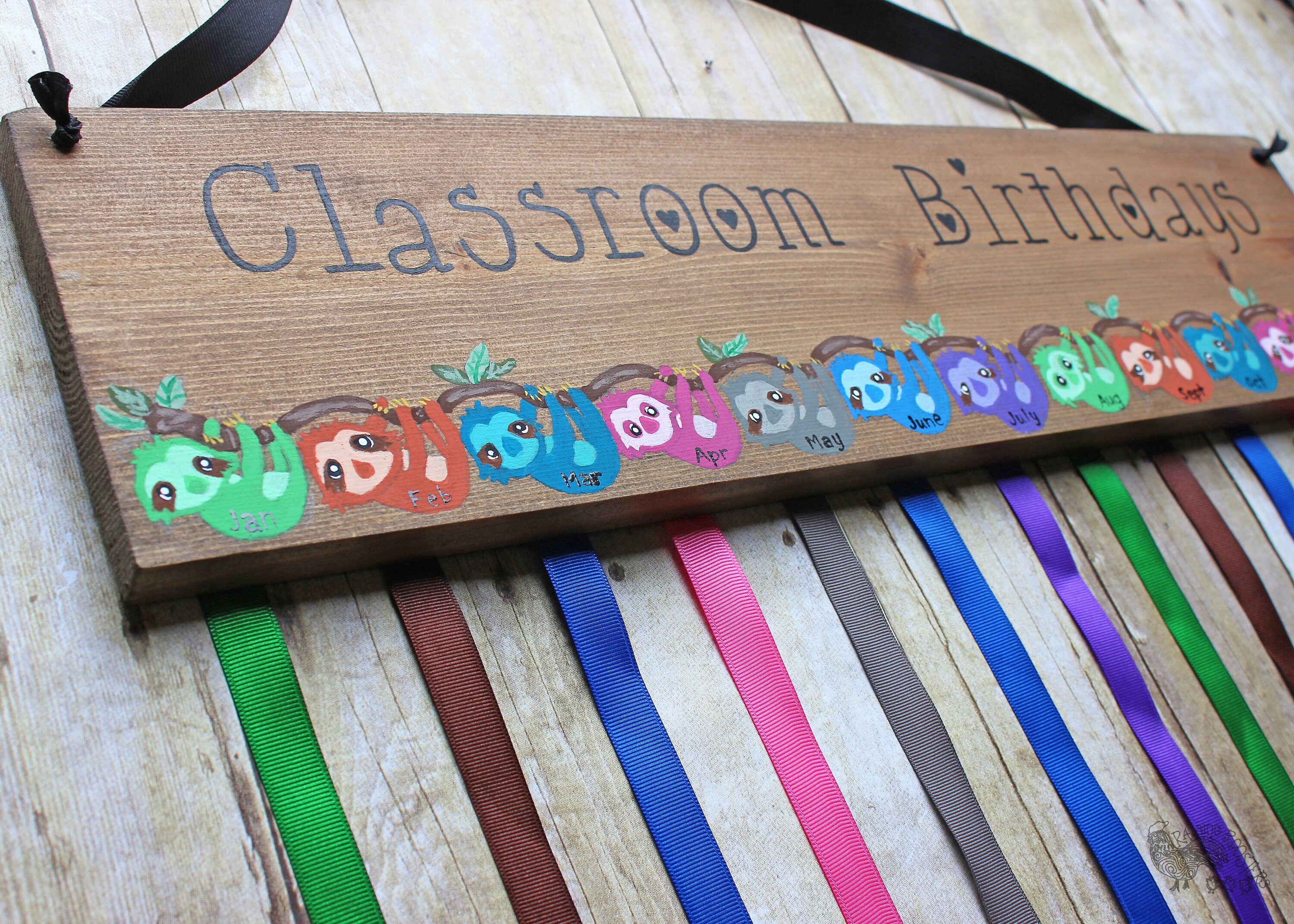 Classroom Birthday Calendar Birthday Chart Teacher Gift - Etsy