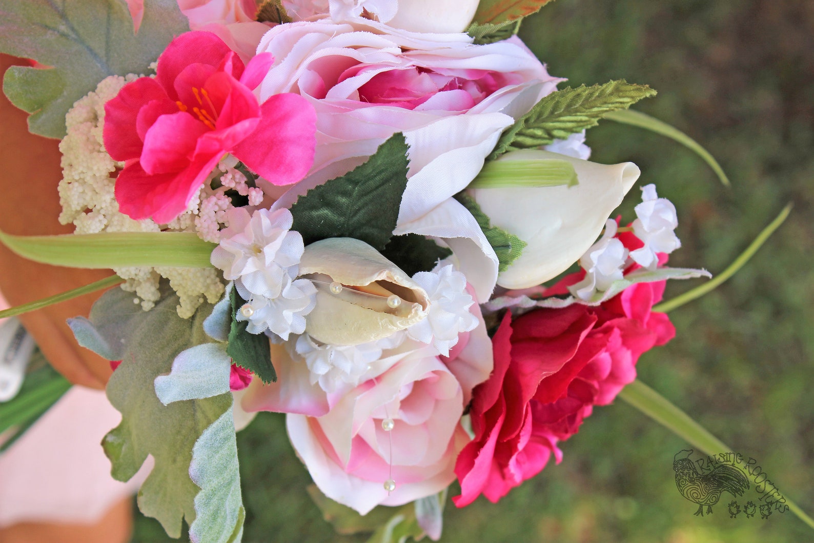 Single Shell Flower Shell Bouquet Flower Girl Bouquet | Etsy