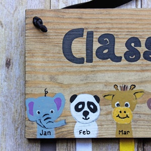 Birthday Calendar- Birthday Chart Zoo Animals- Classroom Decor- Teacher ...
