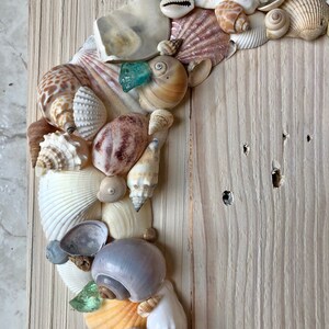 Shell Heart Sign- Seaglass- Beach Sign- Shell Art- Beach Wedding Sign ...