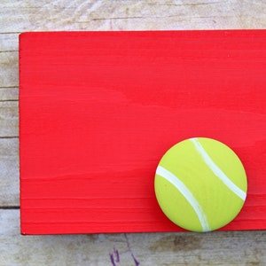 Customizable Tennis Sign: Hand Painted Vintage Tennis Ball Decor - Etsy