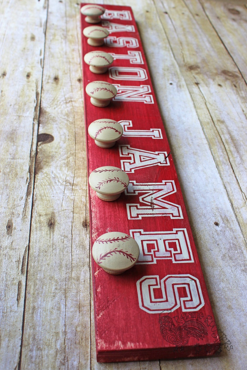 CUSTOMIZABLE Baseball Sign Boy Room Decor Handpainted - Etsy