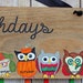 Birthday Calendar Birthday Chart Owls Classroom Decor Teacher Gift ...