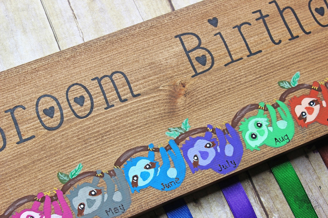 Classroom Birthday Calendar Birthday Chart Teacher Gift | Etsy