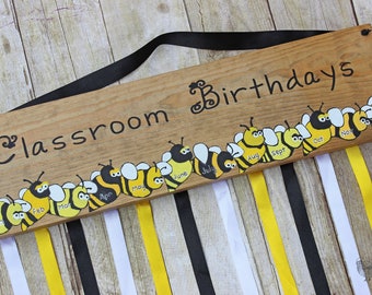 Classroom Birthday Calendar Birthday Chart Teacher Gift | Etsy