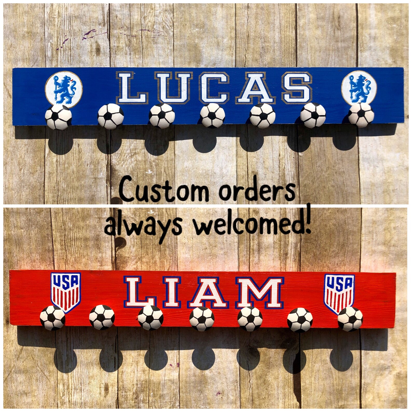 CUSTOMIZABLE Soccer Sign Boy Room Decor Hand Painted Cabinet | Etsy