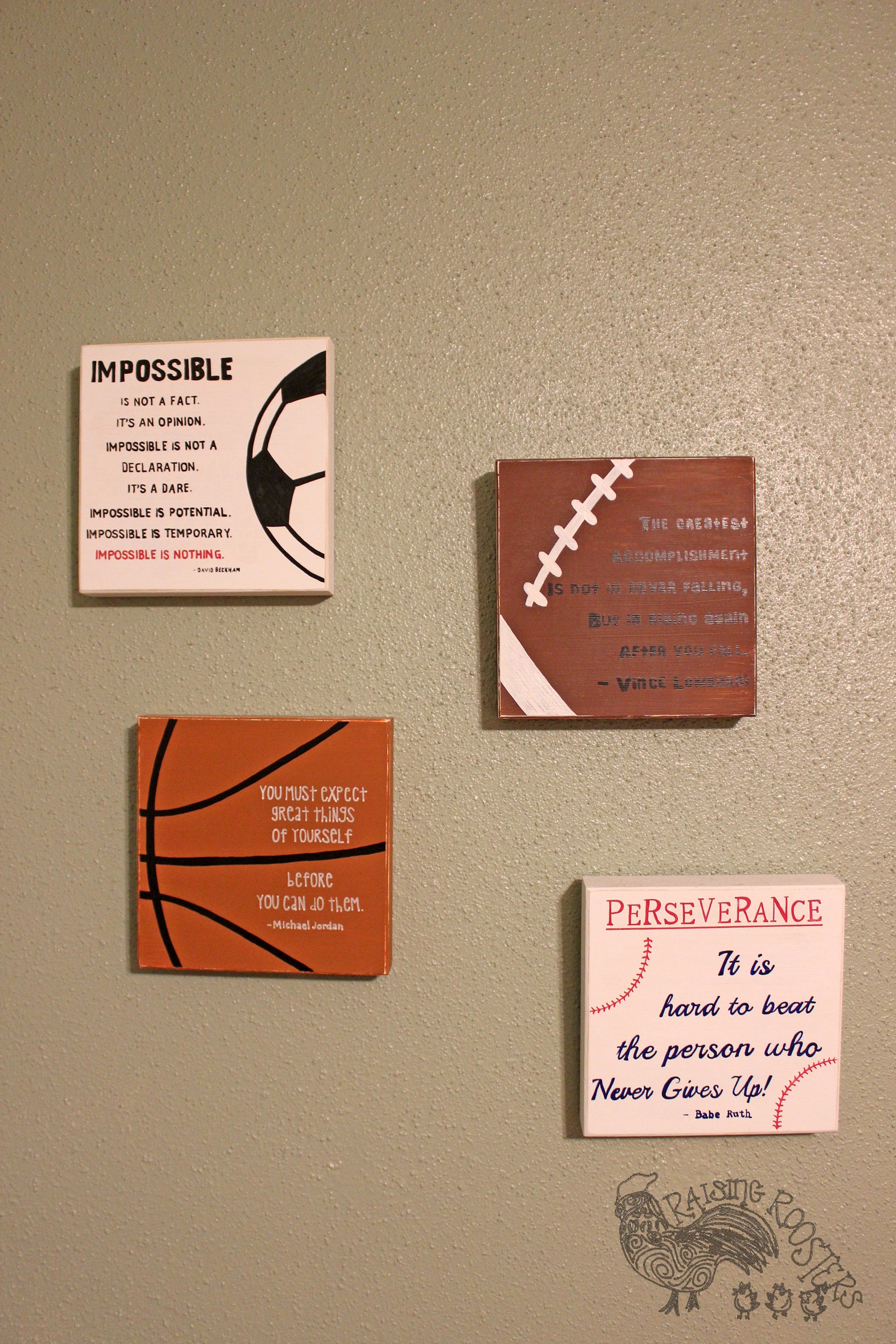 Football Sign Motivational Sign Vince Lombardi Get Back Up | Etsy