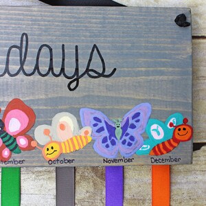 Birthday Calendar- Birthday Chart Butterflies- Classroom Decor- Teacher ...