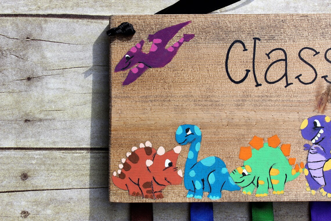 Birthday Calendar Birthday Chart Dinosaurs Classroom Decor | Etsy