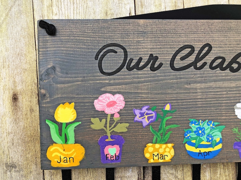 Classroom Birthday Calendar Birthday Chart Teacher Gift | Etsy