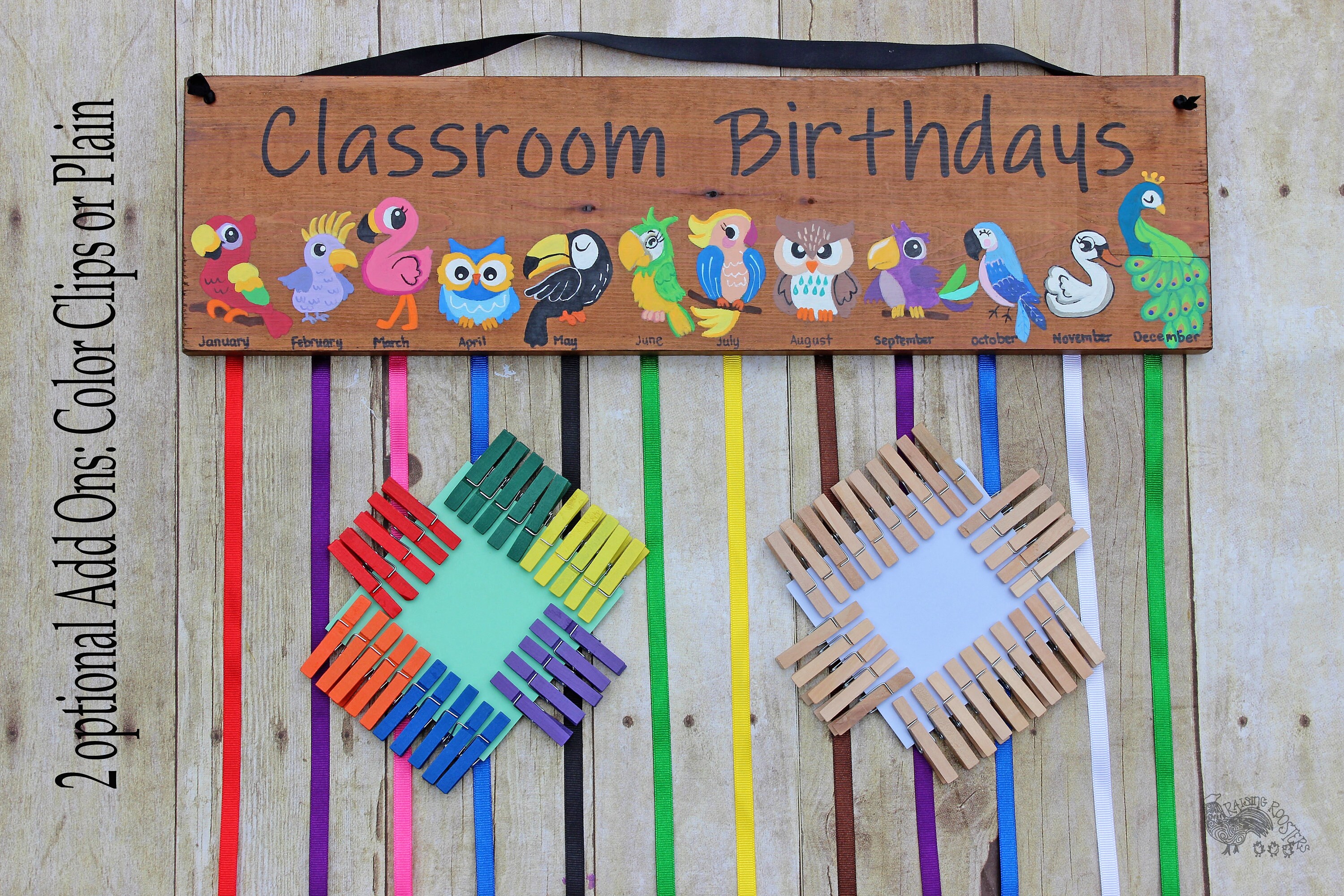 Classroom Birthday Calendar Birthday Chart Calendar | Etsy