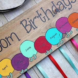 Classroom Birthday Calendar- Caterpillar Birthday Chart- Teacher Gift ...