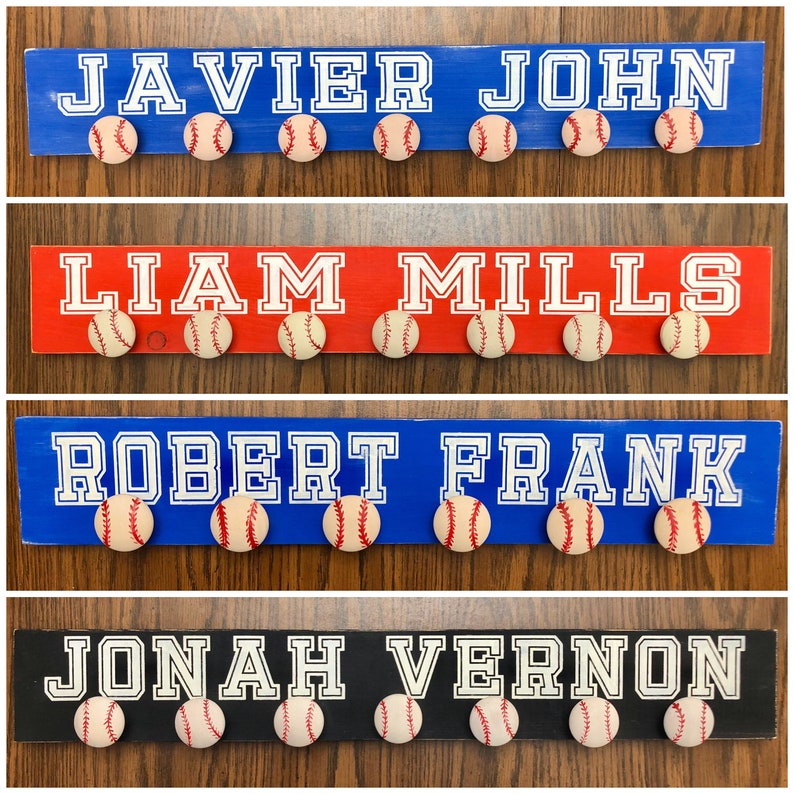 CUSTOMIZABLE Baseball Sign Boy Room Decor Handpainted - Etsy