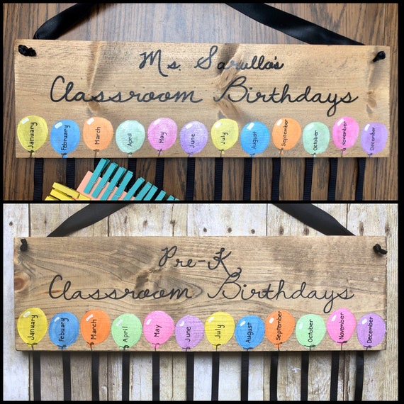 Calendario De Cumpleaños En El Aula