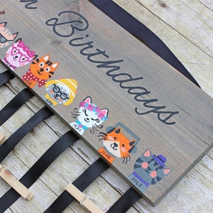 Cat Classroom Birthday Calendar: Teacher Appreciation Gift - Etsy