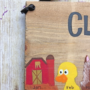 Birthday Calendar- Birthday Chart- Farm Animals- Classroom Decor- Great ...