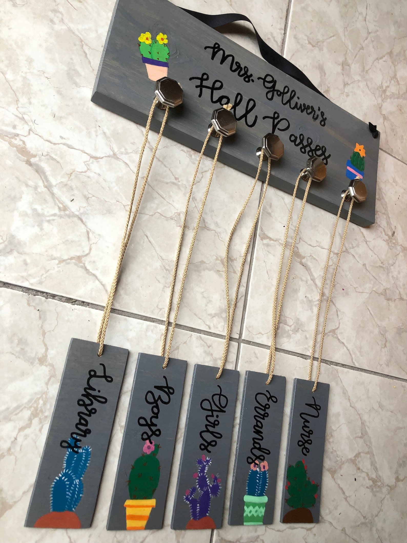 Hall Pass Sign for Classrooms Teacher Gift Rustic Hall Pass | Etsy