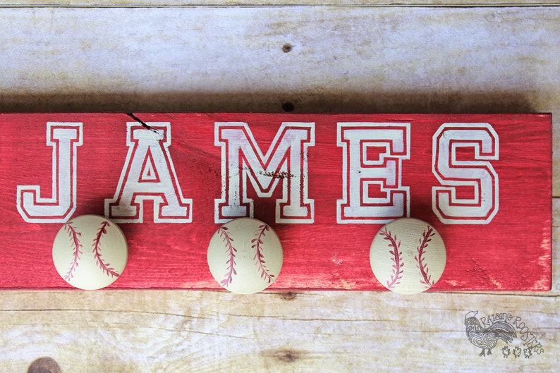 CUSTOMIZABLE Baseball Sign Boy Room Decor Handpainted - Etsy