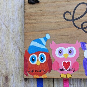 Birthday Calendar- Birthday Chart Owls- Classroom Decor- Teacher Gift ...