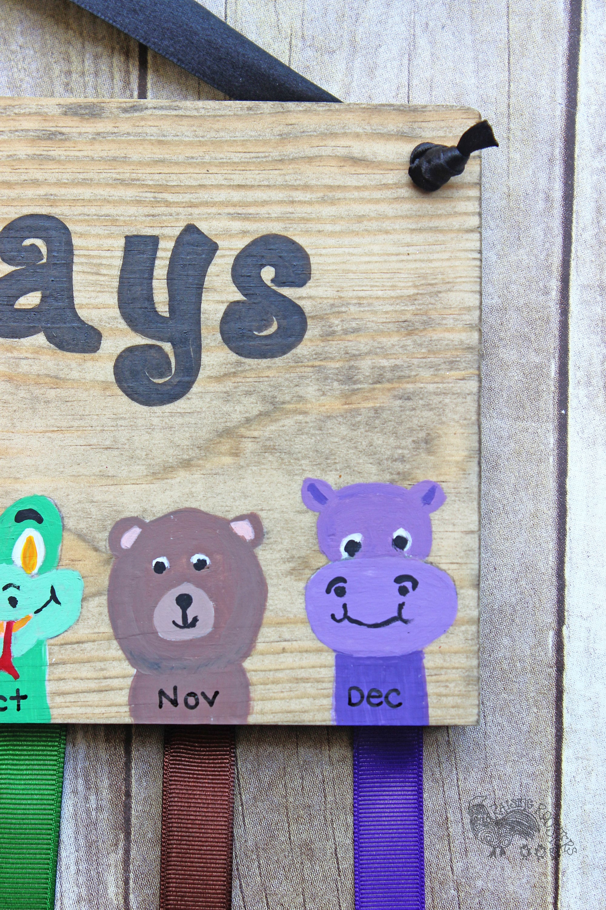 Birthday Calendar- Birthday Chart Zoo Animals- Classroom Decor- Teacher ...
