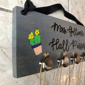 Hall Pass Sign for Classrooms- Teacher Gift- Rustic Hall Pass ...