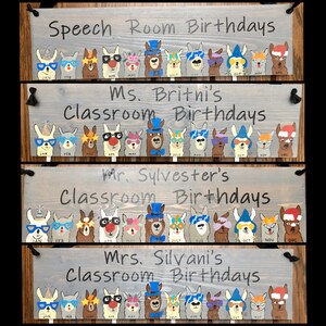 Classroom Birthday Calendar- Birthday Chart- Teacher Gift- Llama Sign ...