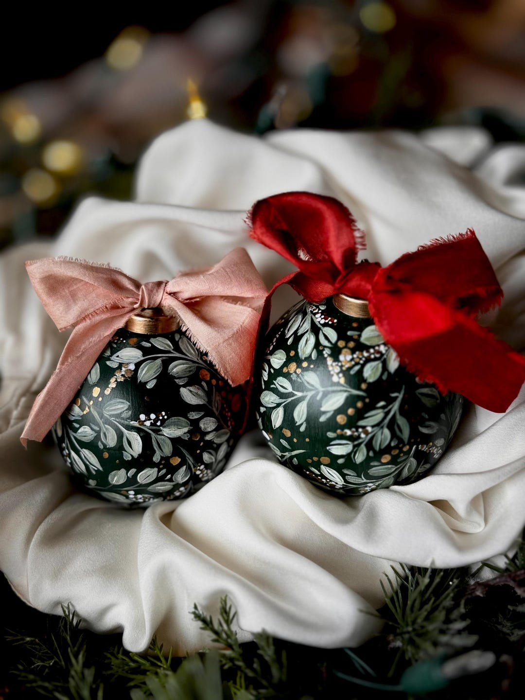 Hand Painted Christmas Ornament - Etsy