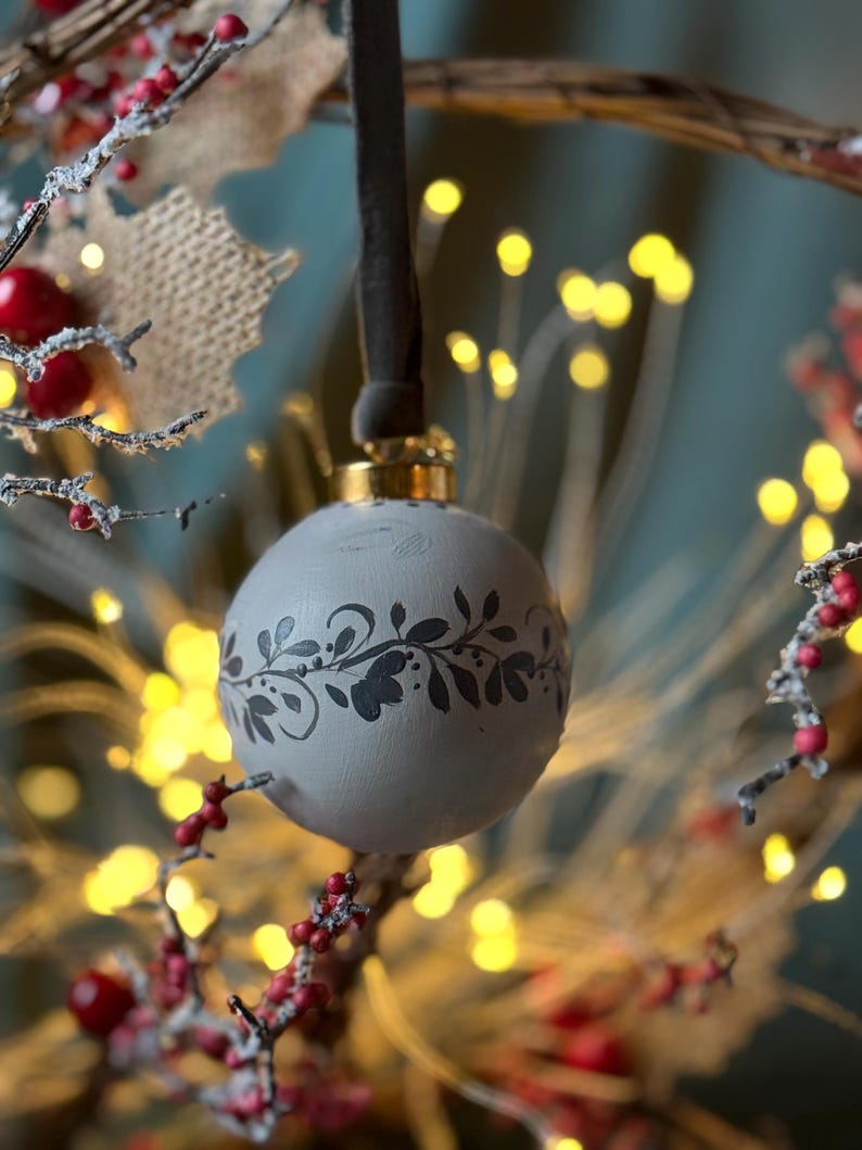Hand-painted Ceramic Light Colors Christmas Ornament - Etsy