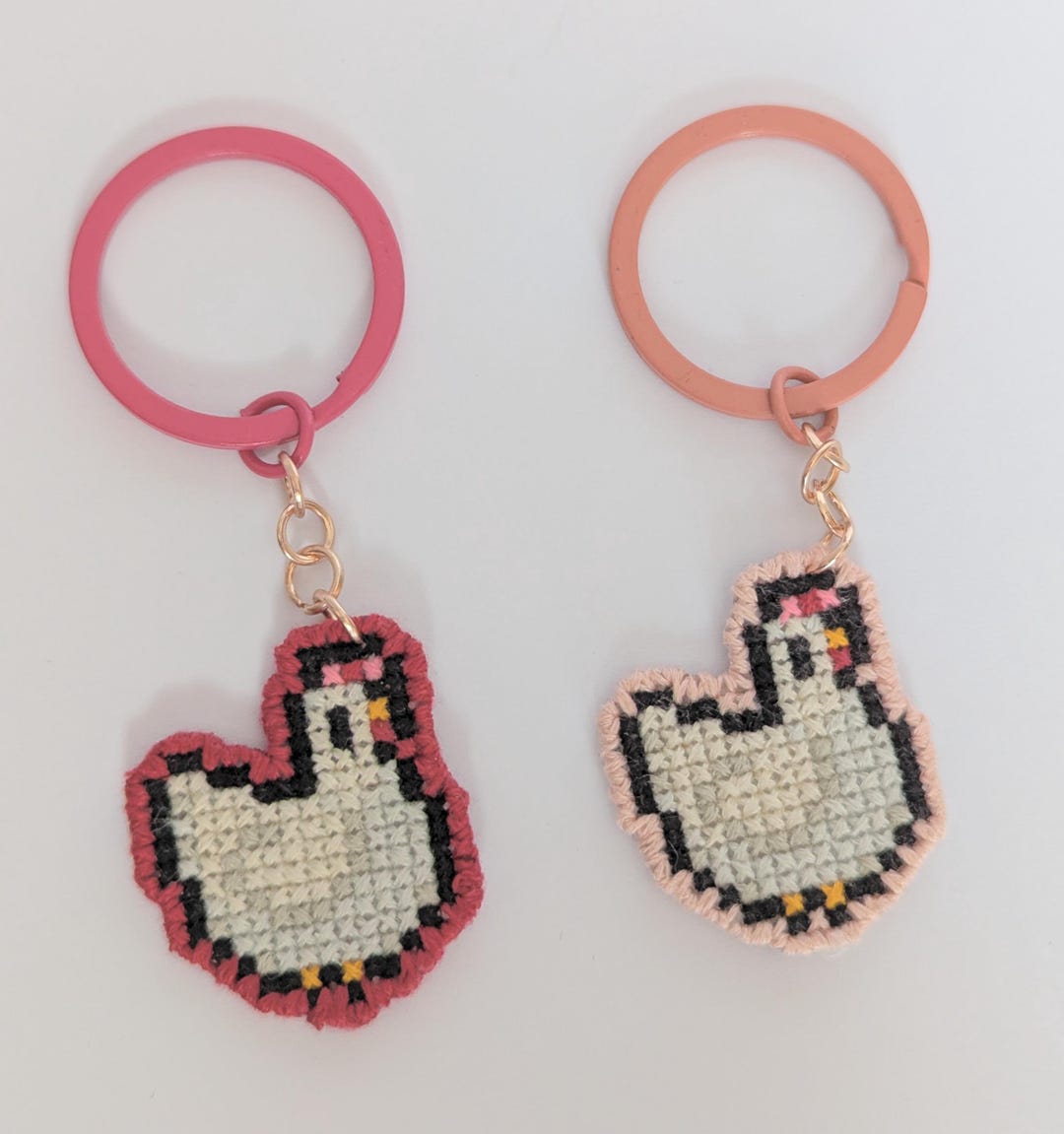 Fields of Mistria Chicken Keyring, Cross Stitch Gift - Etsy