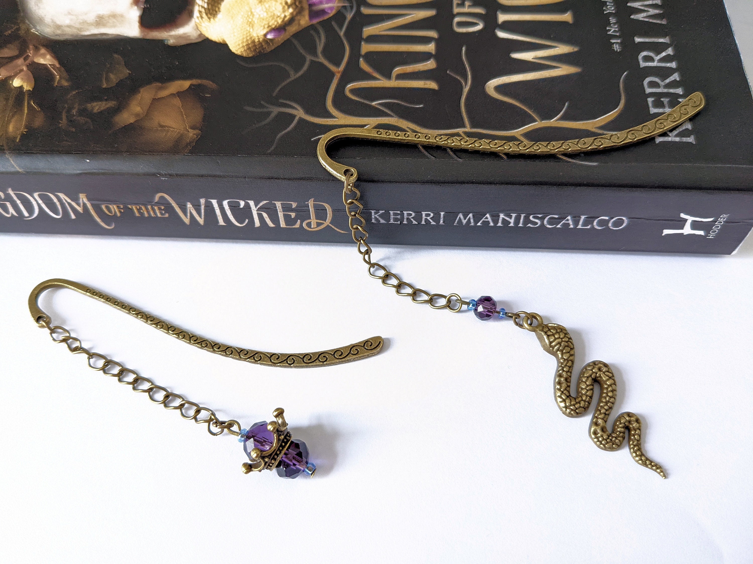Kingdom of the Wicked Inspired Bookmarks Snake and Crown - Etsy