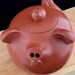 Grumpy Pig and Baby Piglet Teapot (300 Ml), Red Clay, Yixing Zisha ...