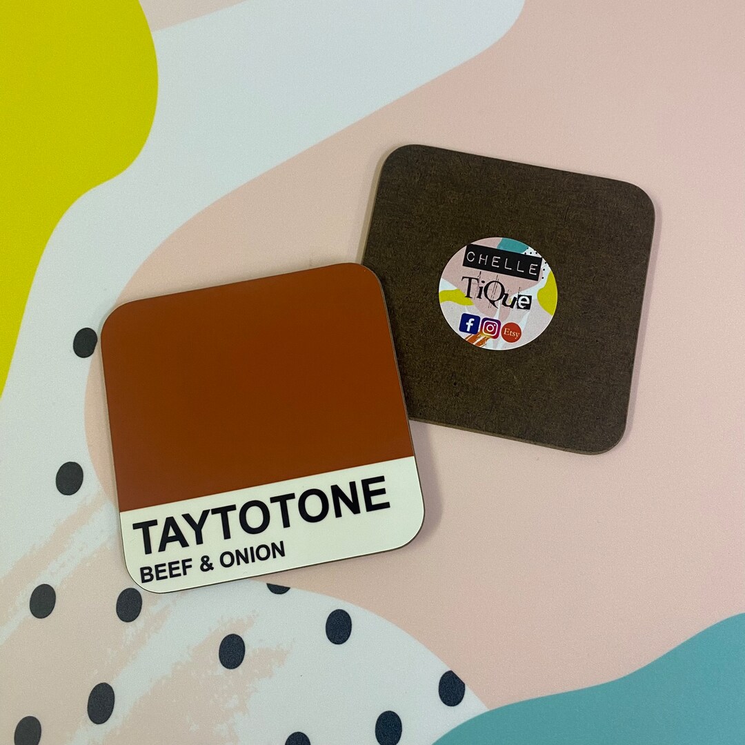 Tayto Beef and Onion Coaster // Northern Ireland, Tayto Crisps, Tayto ...