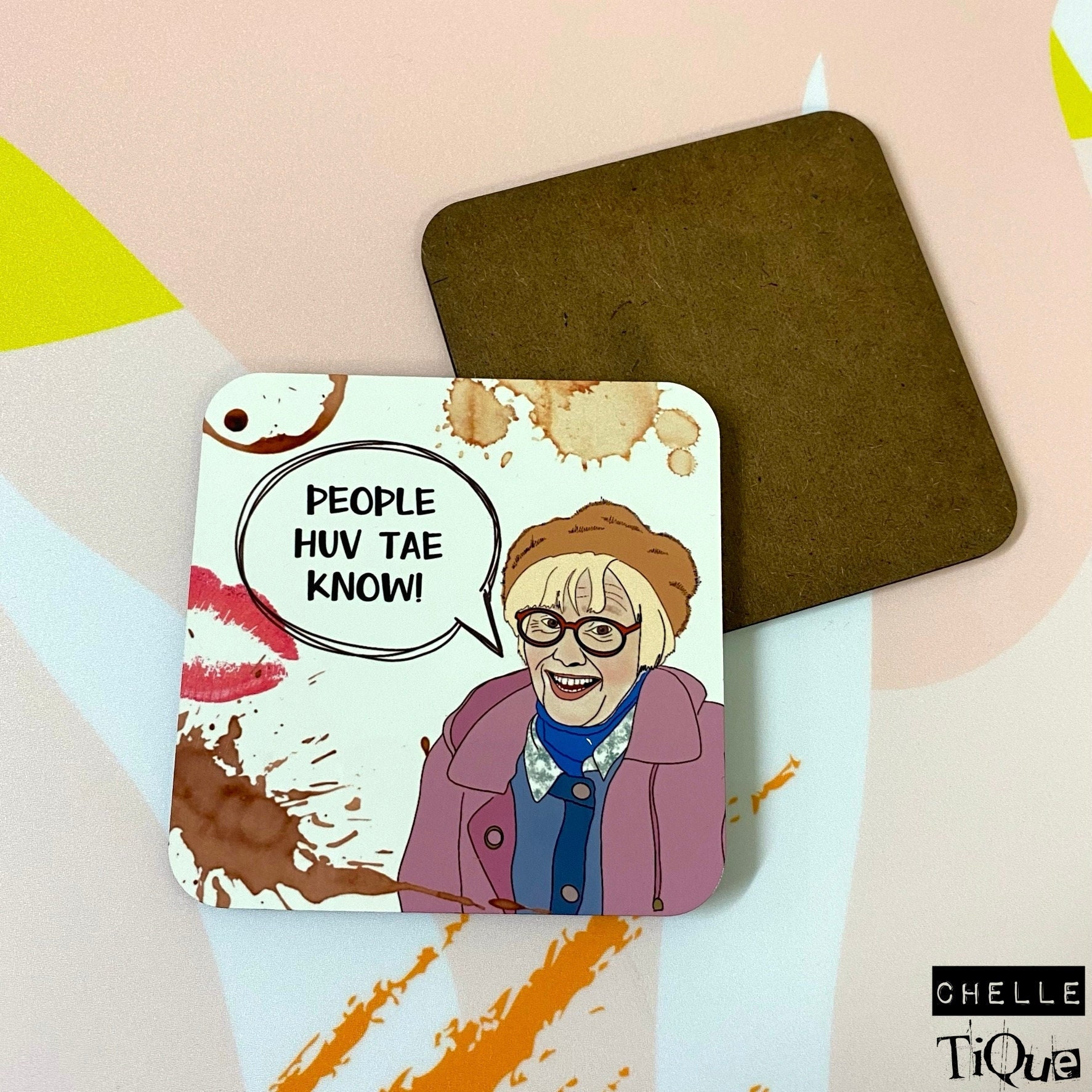 Still Game Isa "people Huv Tae Know" Coaster // Craiglang, Glasgow ...