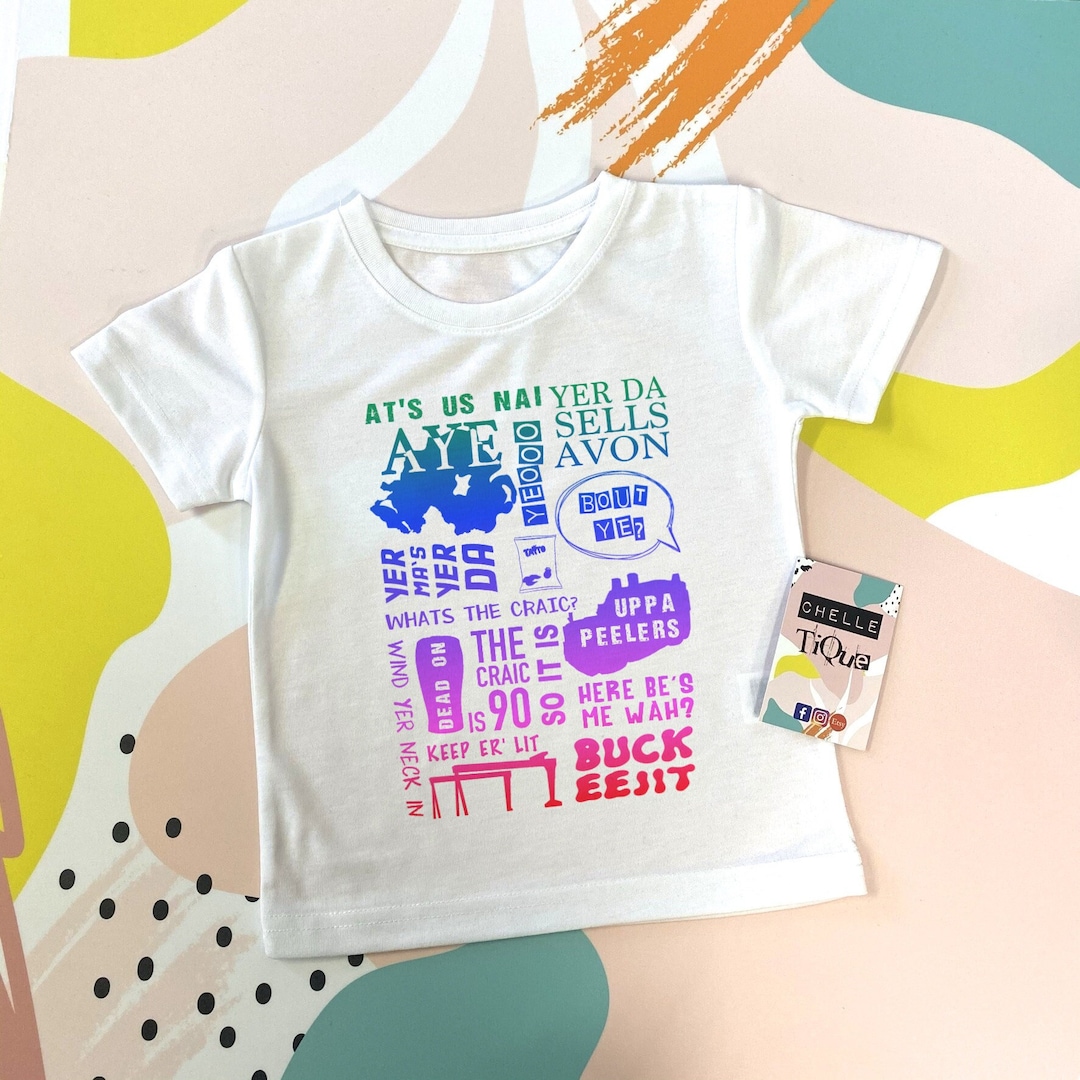 Northern Ireland Slang Kids T-shirt // Norn Iron, Funny Sayings ...