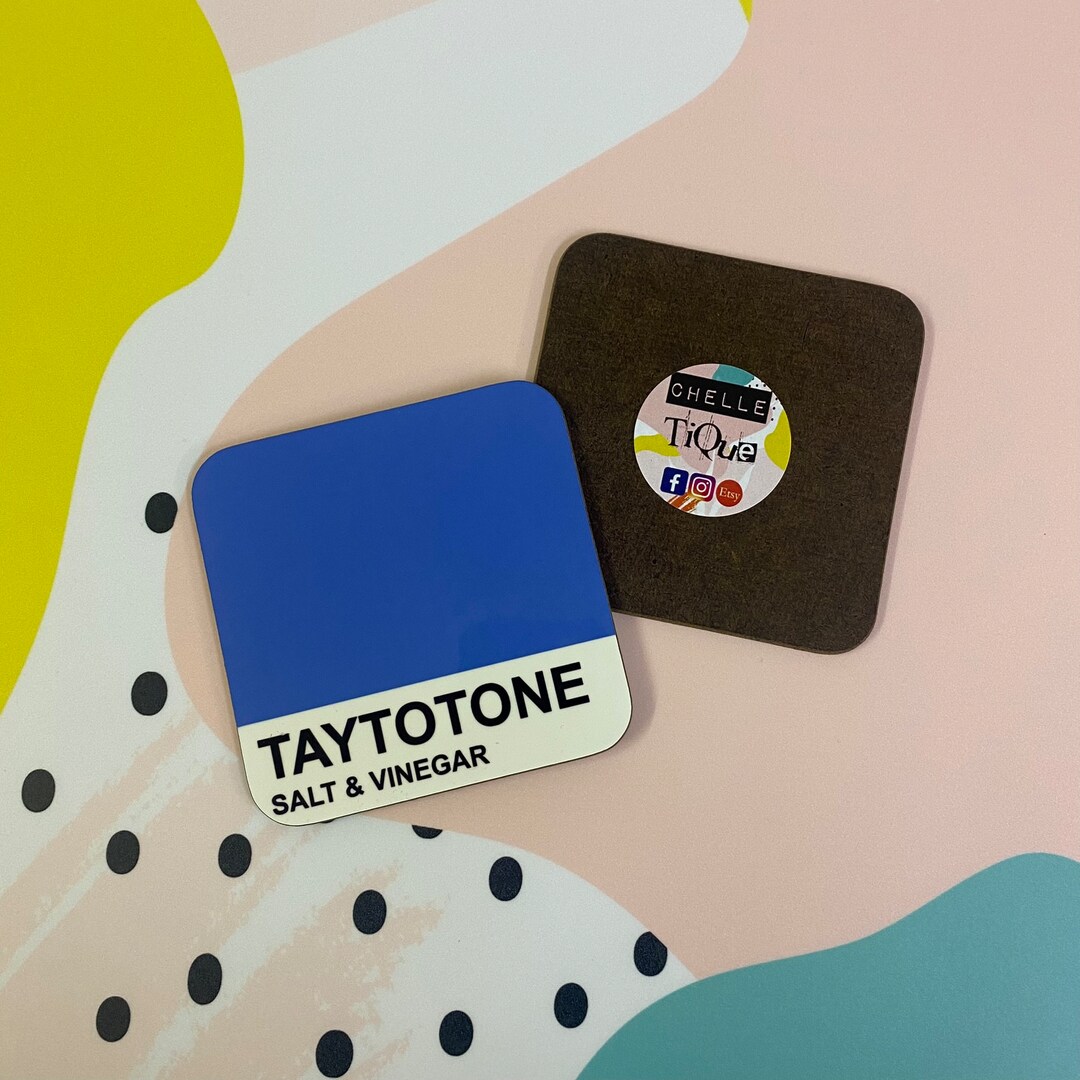 Tayto Salt and Vinegar Coaster // Northern Ireland, Tayto Crisps, Tayto ...