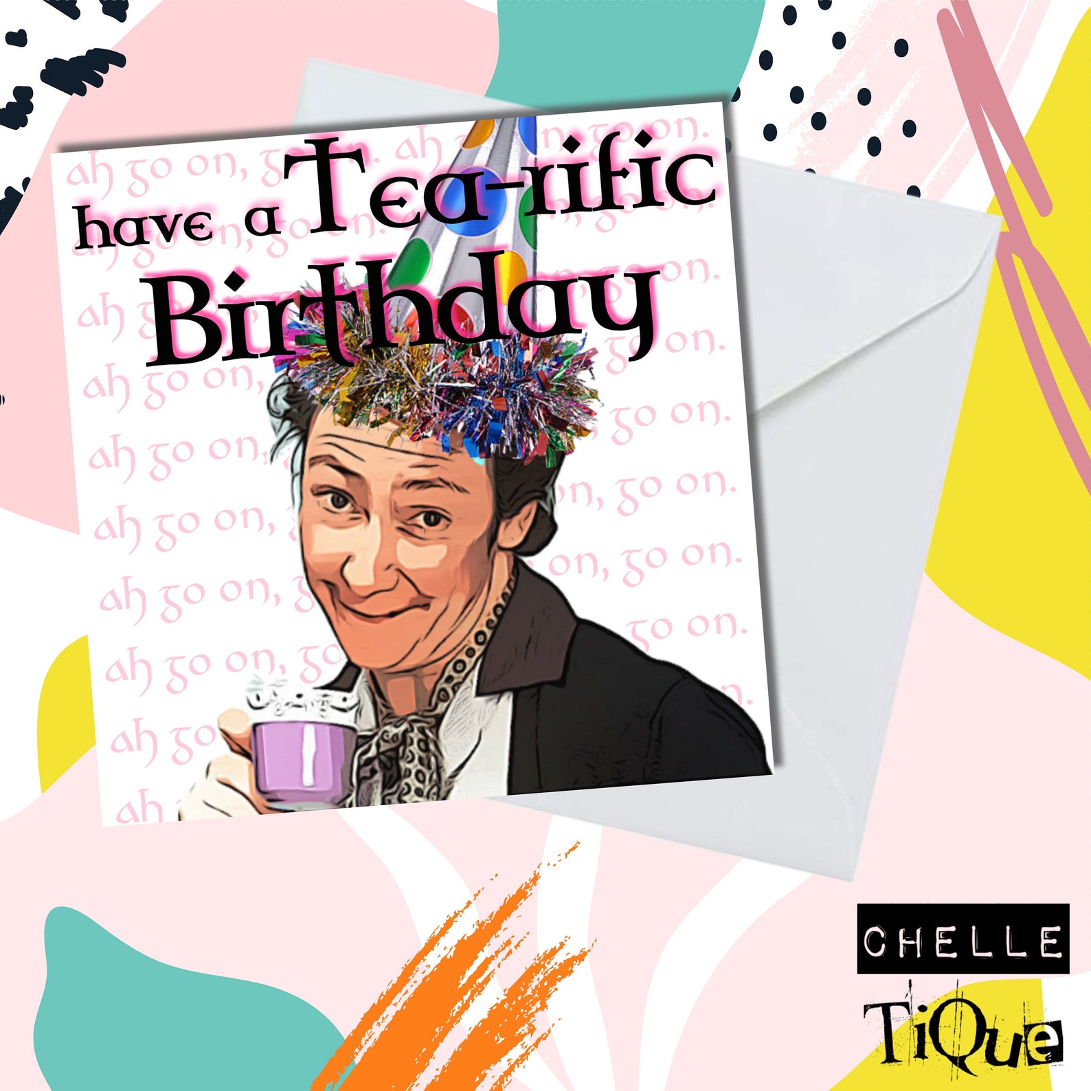 Mrs Doyle have a Tea-rific Birthday Card // Father | Etsy