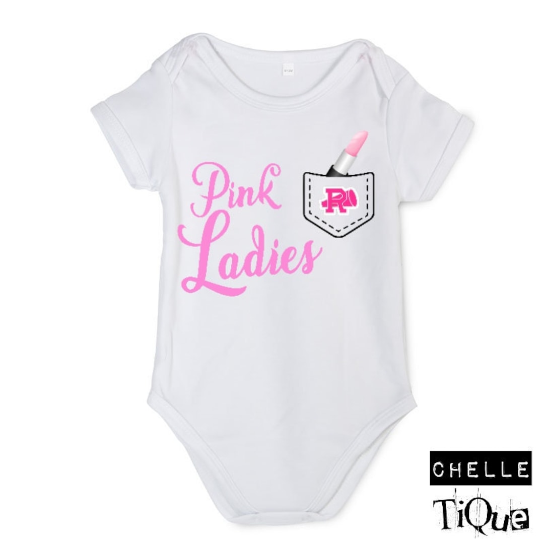Grease Pink Ladies Baby Grow // 70's Movie Nostalgia, Baby Clothes, New ...