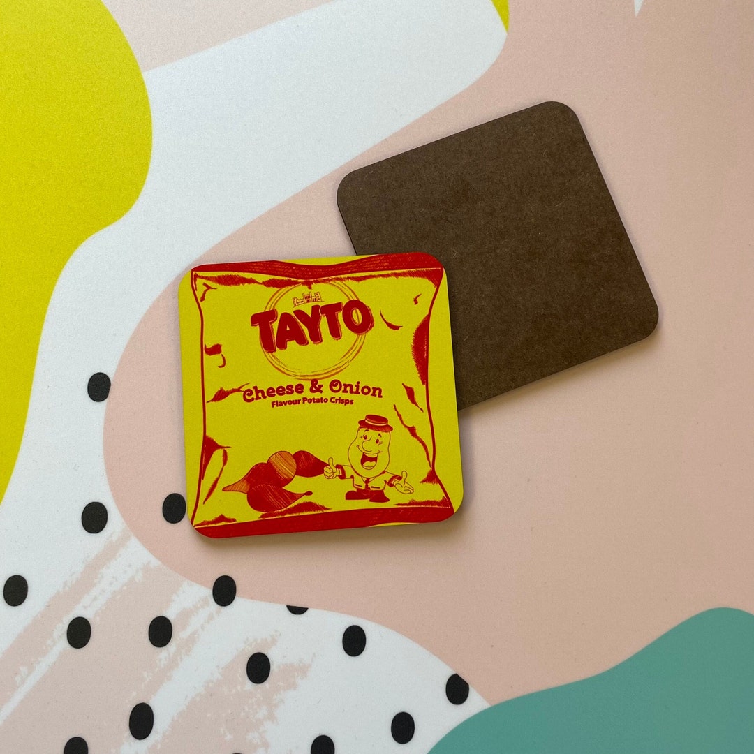 Tayto Cheese and Onion Crisps Coaster // Tandragee, Armagh, Northern ...