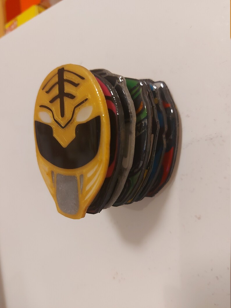 7 Piece 3D Printed Power Ranger Helmet Magnet Set - Etsy